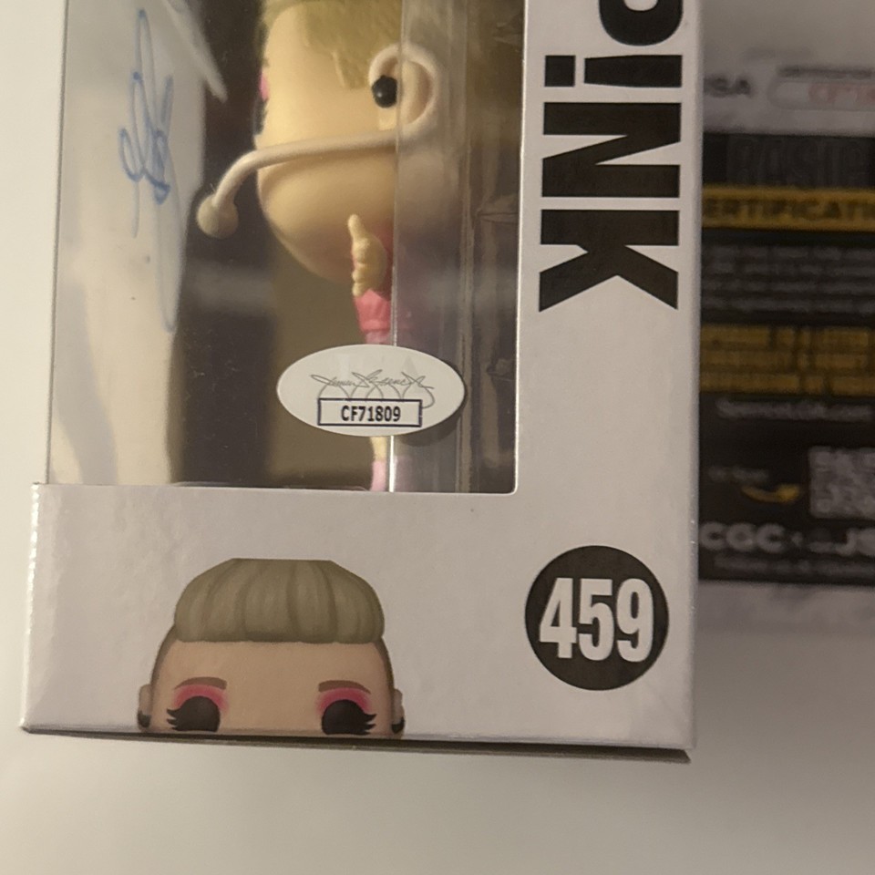 P!nk Pink Alecia Moore Signed Autographed 459 Funko Pop JSA COA ...