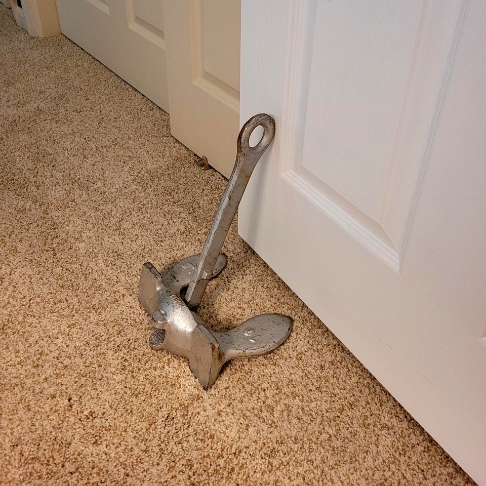 Ten Pound Weight Small Boat Navy Anchor Kayak Jet Ski Fluke Style Sand ...