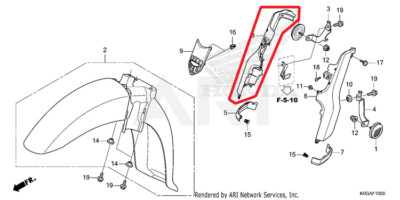 NEW OEM HONDA SUPER CUB C125A2AC FRONT RIGHT FORK COVER | eBay