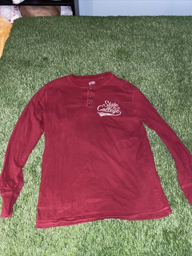 State College T Shirt Youth Xl 18/20 Red Long Sleeve | eBay