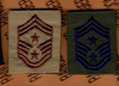 USAF COMMAND CHIEF MASTER SERGEANT CMSgt E-9 OD Green Desert Slip on ...