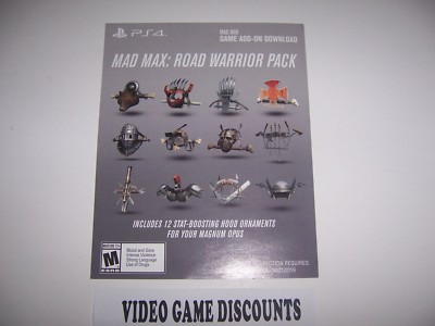 Mad Max Road Warrior Pack DLC Add-on Code for PlayStation 4 PS4 | eBay