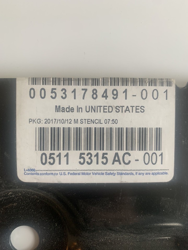 DODGE CALIBER JEEP COMPASS PATRIOT LEFT DRIVER FENDER RAIL BRACKET ...