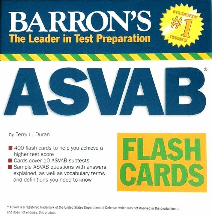 Barron's ASVAB Flash Cards : Armed Services Vocational Aptitude Battery ...