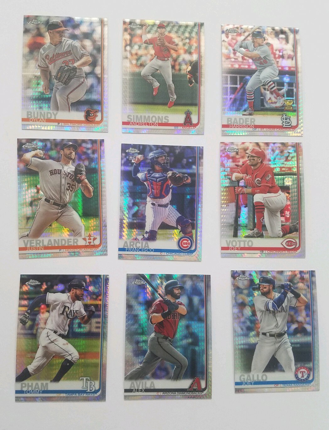 2019 TOPPS CHROME PRISM REFRACTOR CARDS #1 TO #200 U-PICK COMPLETE YOUR ...