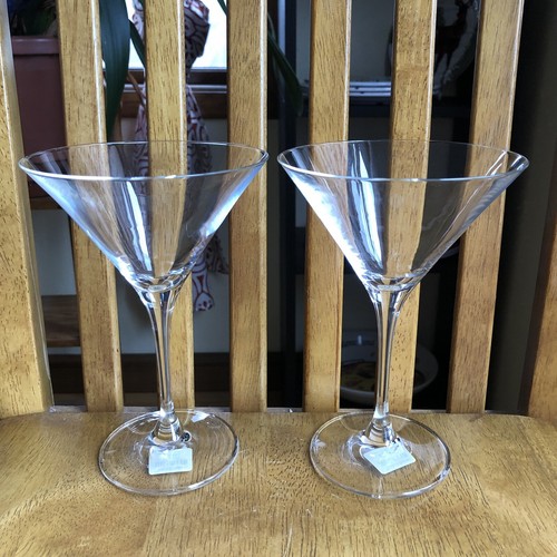Crate and Barrel Viv Rona Slovakia Crystal Martin in Glasses Set Of 2 ...