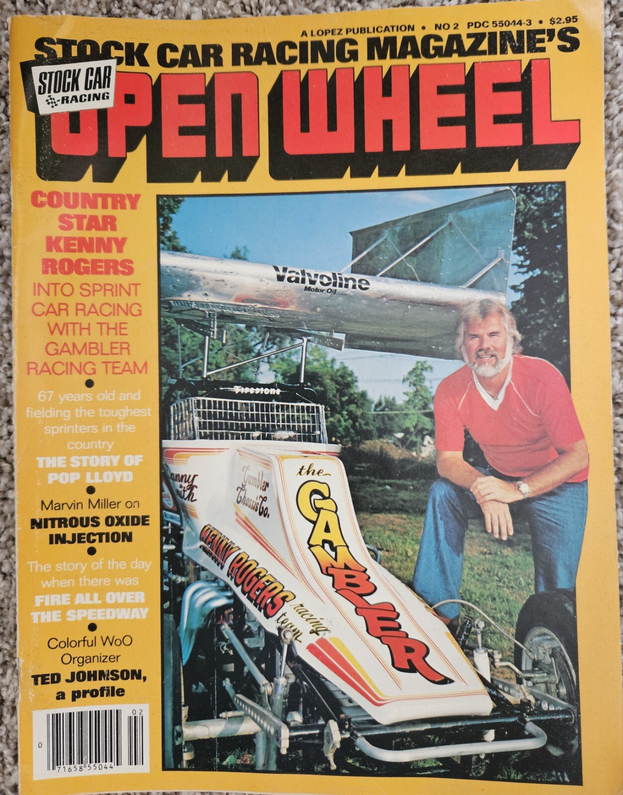OPEN WHEEL MAGAZINE 1980 ~ Volume 1 Second Edition Kenny Rogers Cover ...