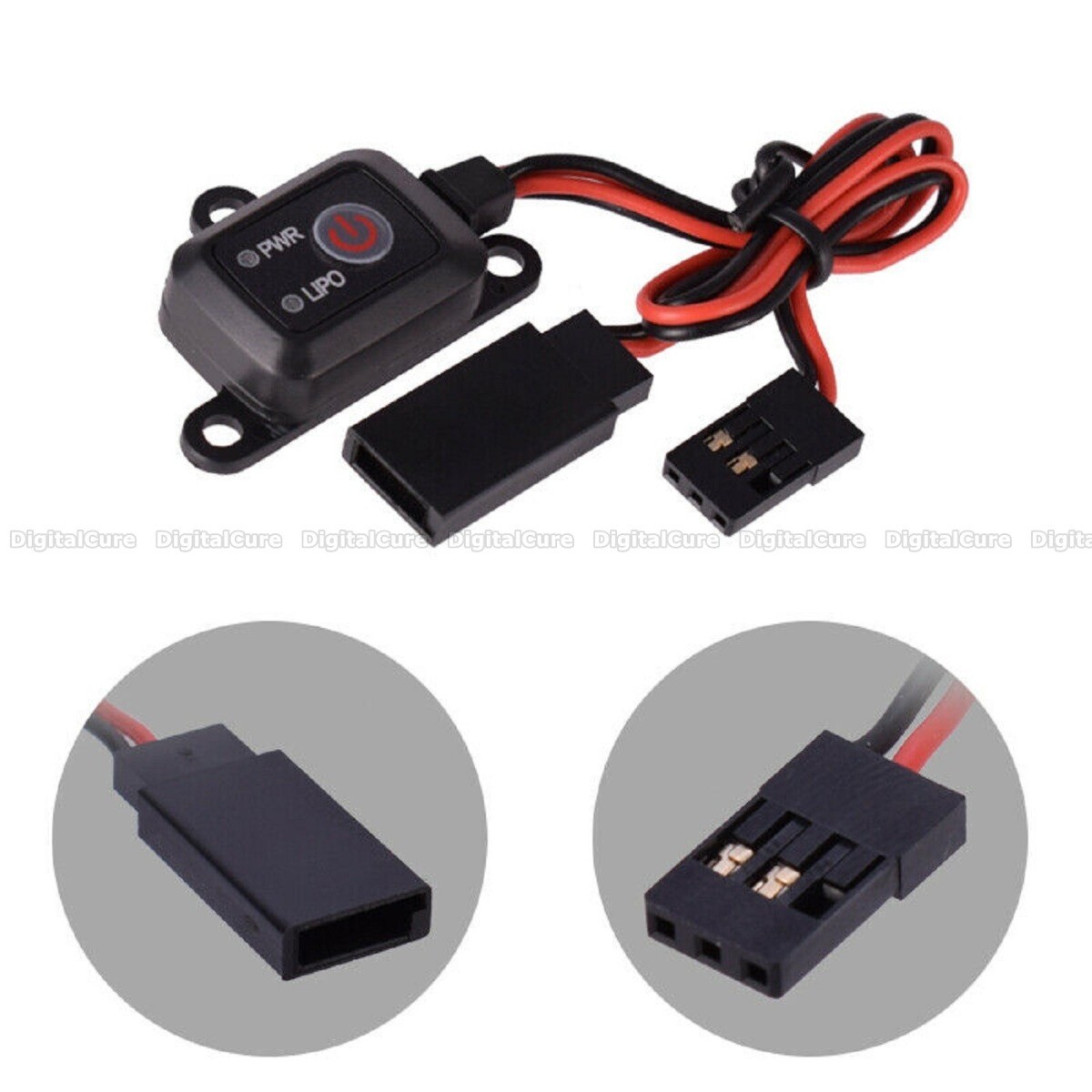 RC Power Switch SkyRC Electronic NiMH/NiCad LiPo Cutoff for Nitro Car ...