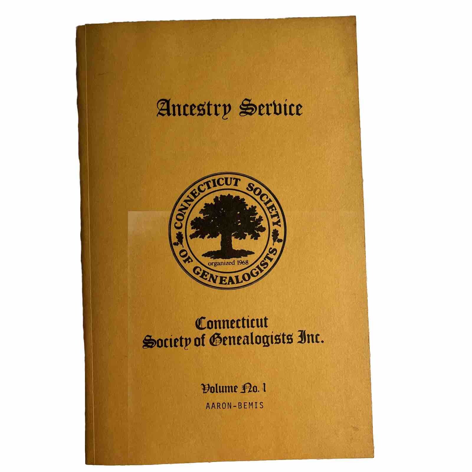 Connecticut Ancestry Service V. 1 AARON - BEMIS Husband-Surname Index ...