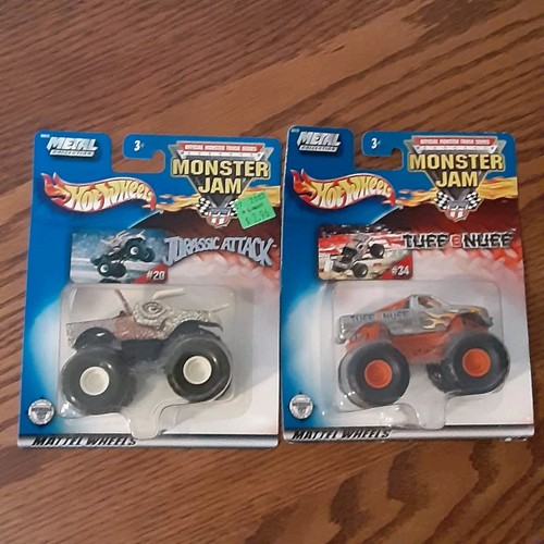 Vtg Hot Wheels Monster Jam Jurassic Attack Tuff E Nuff Lot Of 2 Truck ...