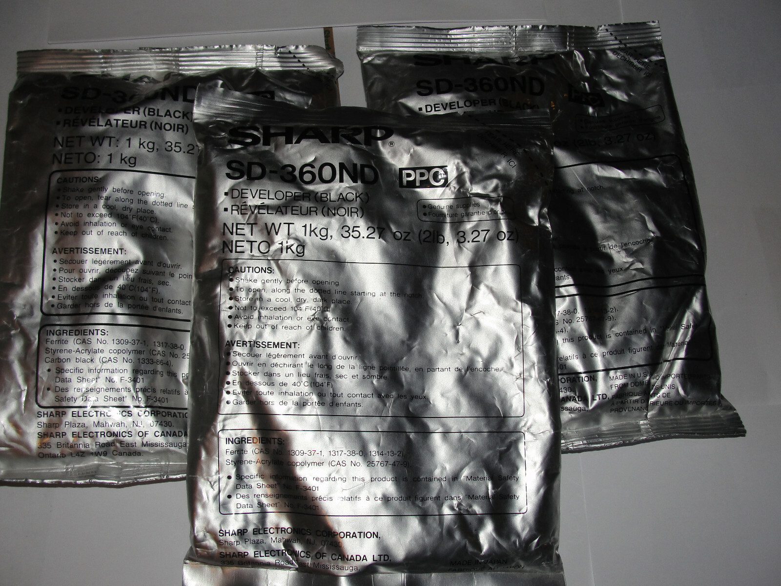 LOT OF 3 SHARP Sharp Model SF-360MD1 Copier Developer SD-360ND NEW! | eBay