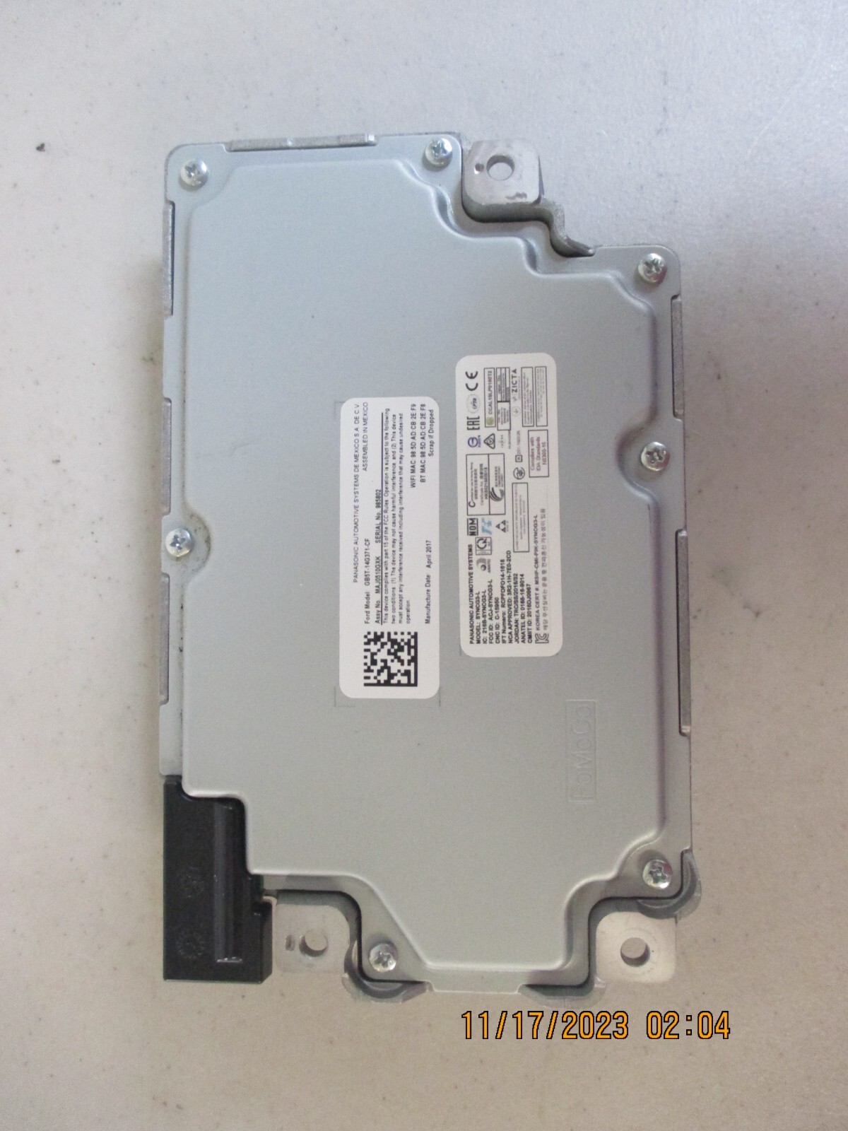 Ford Sync 3 Module OEM H2gt-14g370-kca Without Navigation for sale ...