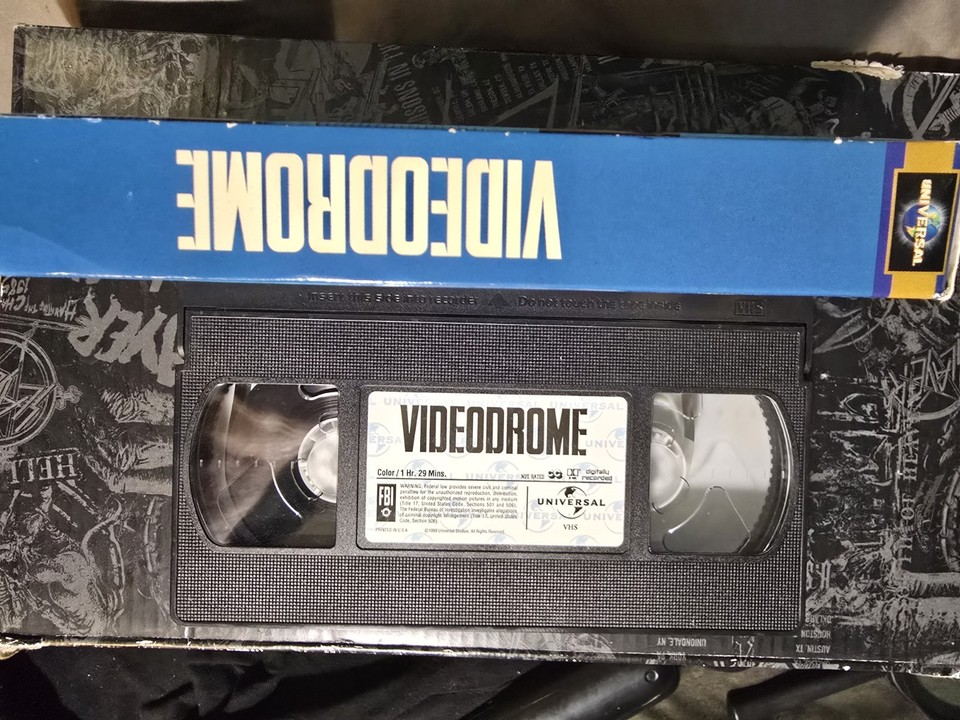 VIDEODROME Unrated Director’s Cut VHS & Brain Damage VHS Tape 1988 Rare ...