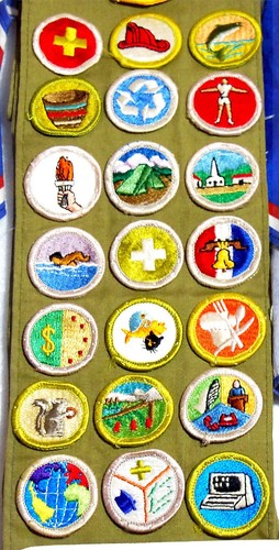 Lot Of 7 - Boy Scout Scarves, Sash, Patches, Canadian Sticker - Very ...