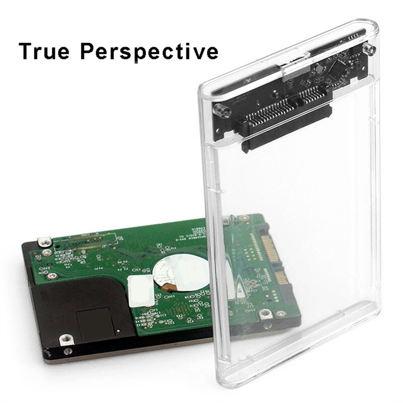 Transparent Gray HDD Case for Hard Box 2.5 Inch HDD Enclosure SATA to ...