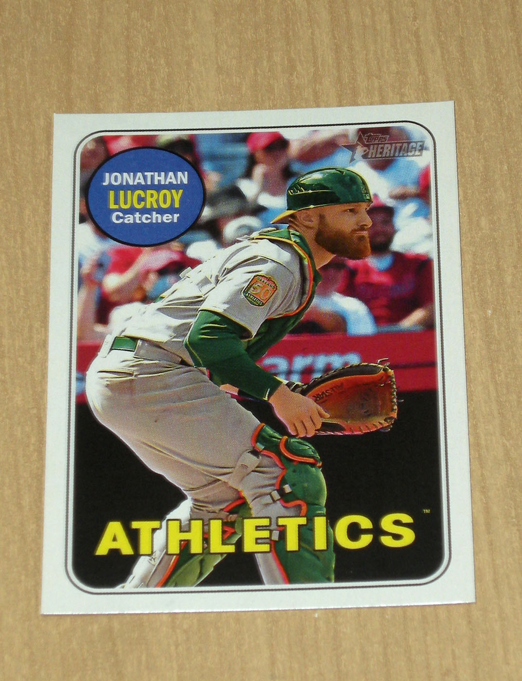 2018 Topps Heritage High Number Action image variation Jonathan Lucroy ...