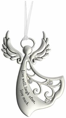 Ornament Charm Angel Live well, Laugh Often, Love Much Ganz ER25699 | eBay