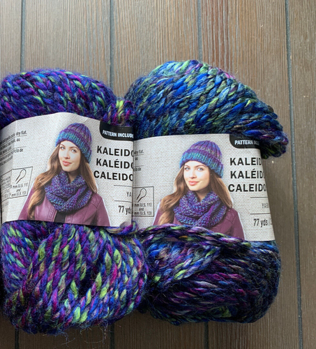 Loops & Threads Kaleidoscope Yarn, Fluorite, Purple Violet, 2 Skeins ...