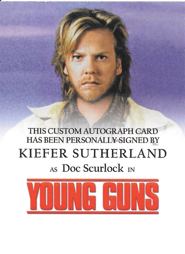 Kiefer Sutherland Young Guns as Doc Scurlock 3 unsigned Custom Cards | eBay