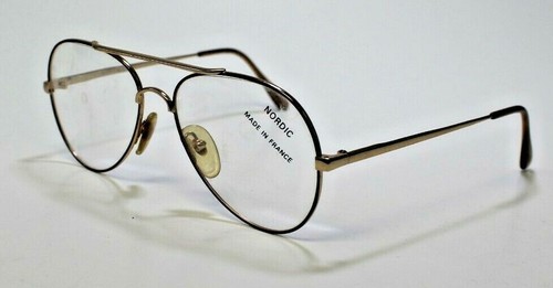 AUTHENTIC NORDIC TECH L 105 GOLD EYEGLASSES FRAME 54-16-140 | eBay