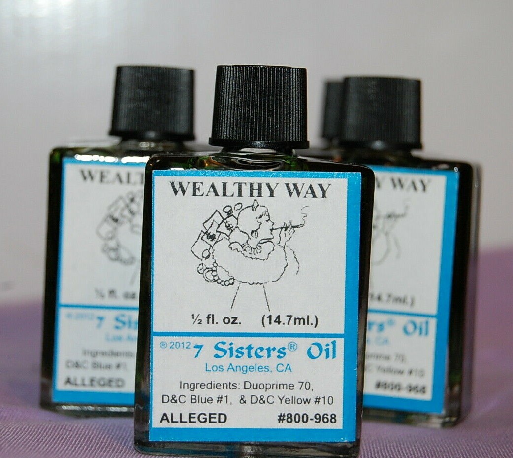 Wealthy Way Oil, (1) 4DRM Bottle Draw Abundance, Prosperity, Santeria ...