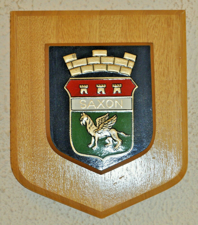 GKN Sankey Saxon APC wall plaque shield crest coat of arms | eBay