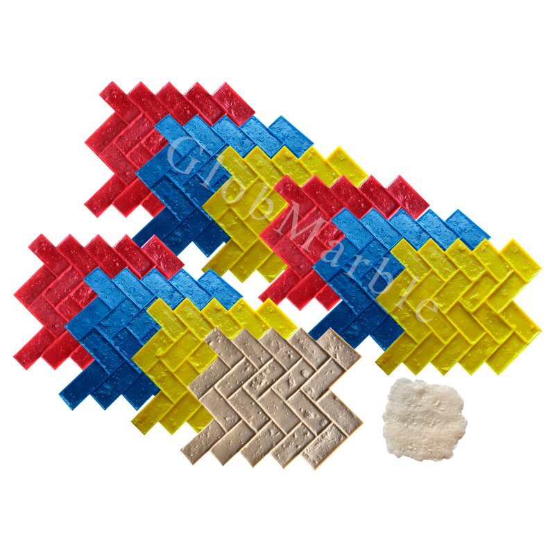 Herringbone Brick Pattern Concrete Stamps SM 4100. Stamped Brick ...