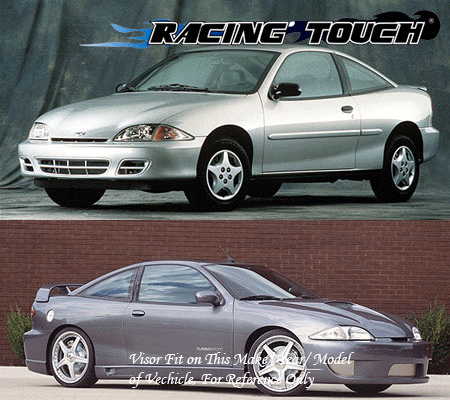 JDM Visor Deflector Out-Channel Smoke Tinted 2pcs For Chevy Cavalier ...