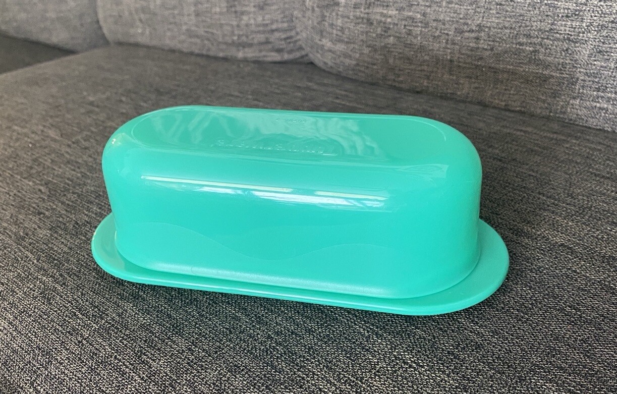 Tupperware Butter Keeper Green 5079A-3 / 5080A-4 MINT Condition | eBay
