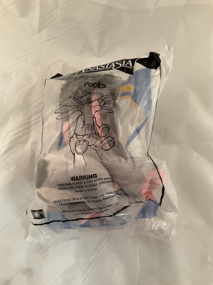 Anastasia Pooka 9" Plush Toy 1997 Burger King NEW SEALED Stuffed | eBay
