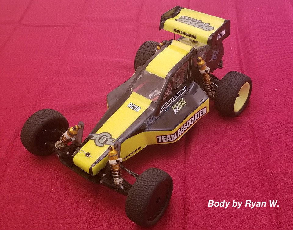 RCPS RC10 Team Associated Mirage SS Body with Window Masks | eBay