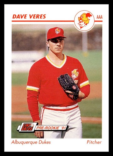 1991 Line Drive AAA #21 Dave Veres Albuquerque Dukes Baseball Card | eBay