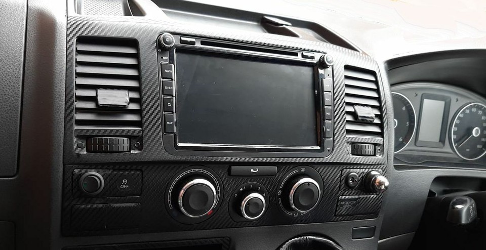 VW Volkswagen T5.1 Transporter fitting Carbon Effect Dash kit 2009-15 ...