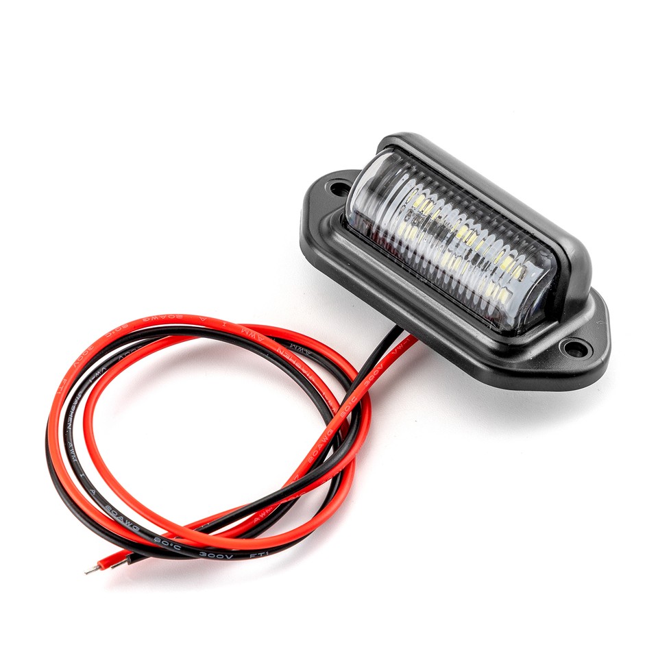 ATV/UTV Universal 6-LED Lighted License Plate Holder For Polaris ...