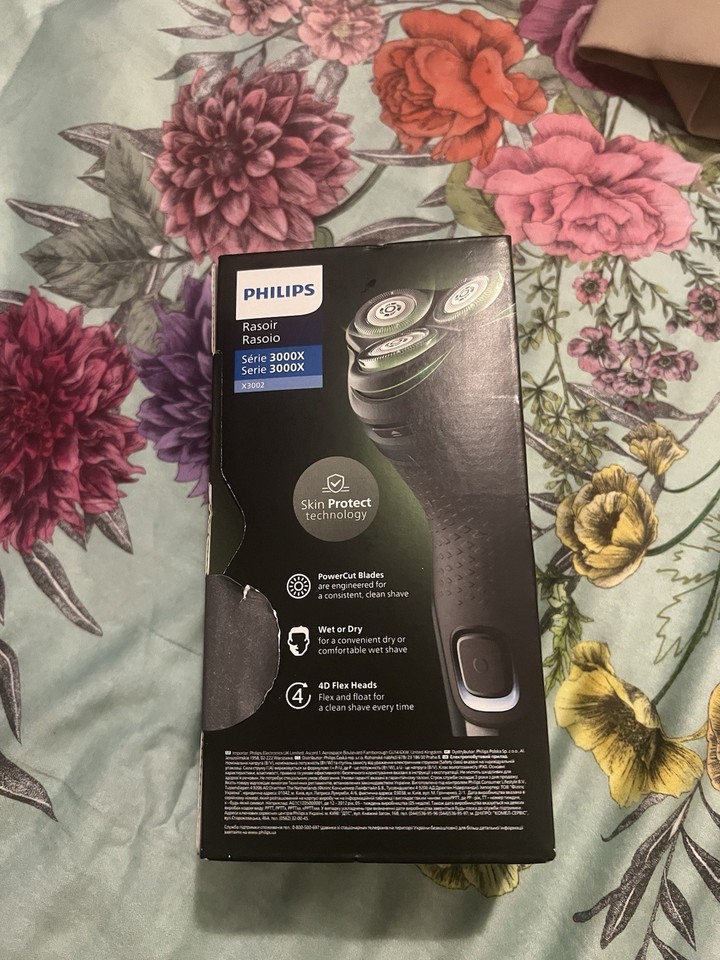 Philips 3000X Series Wet & Dry Electric Shaver Comfortable Clean Slave ...