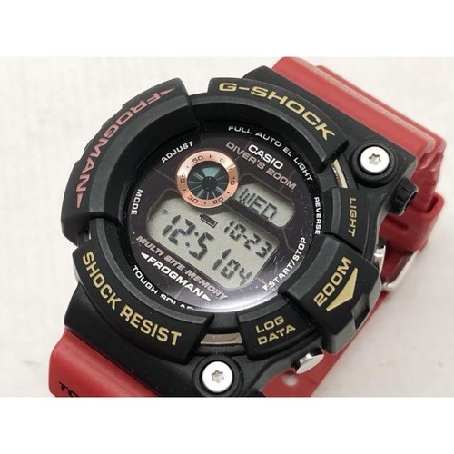 Casio G-Shock Frogman GW-200TC-4JR Red Black Watch Used | eBay