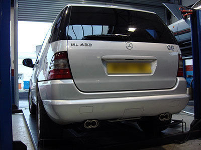 Custom Built Mercedes ML430 Exhaust Stainless Dual Exit Cat-Back | eBay UK