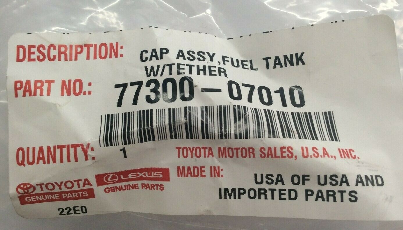 2013 Toyota Camry Gas Tank Fuel Filler Cap new OEM 77300-07010 | eBay