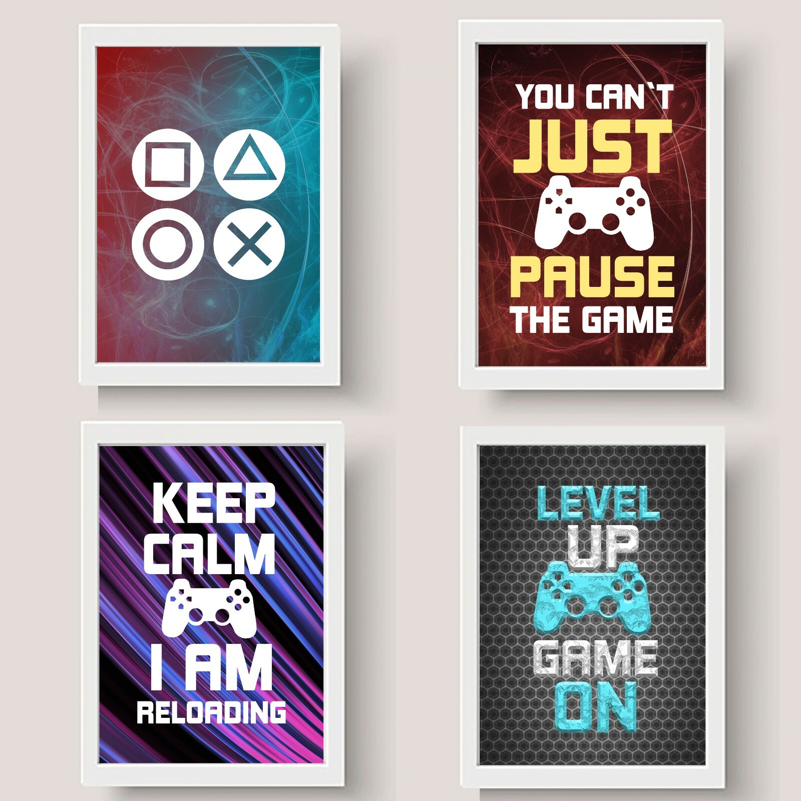 Gamers Gaming Prints Posters Kids Bedroom Wall Art Decor | eBay UK