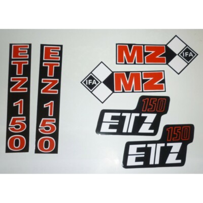 NEW STICKERS SET - MZ ETZ 150 | eBay