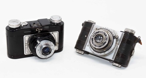 Two Vintage Film Cameras, Ciro 35 & Detrola Model G. Both with Working ...