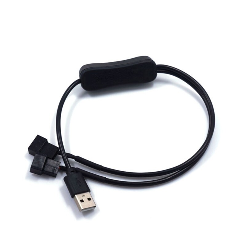40cm USB to 3 Pin / 4 Pin for Case Fan Adapter Connector Cable (USB ...