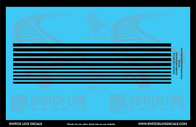 HO Scale Black Number Patch Decal Set | eBay