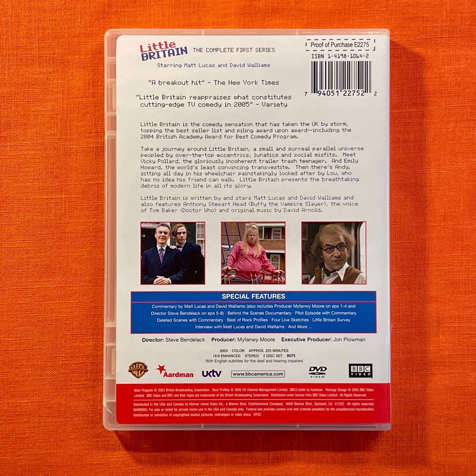 Little Britain - The Complete First Series (DVD, 2005, 2-Disc Set) BBC ...