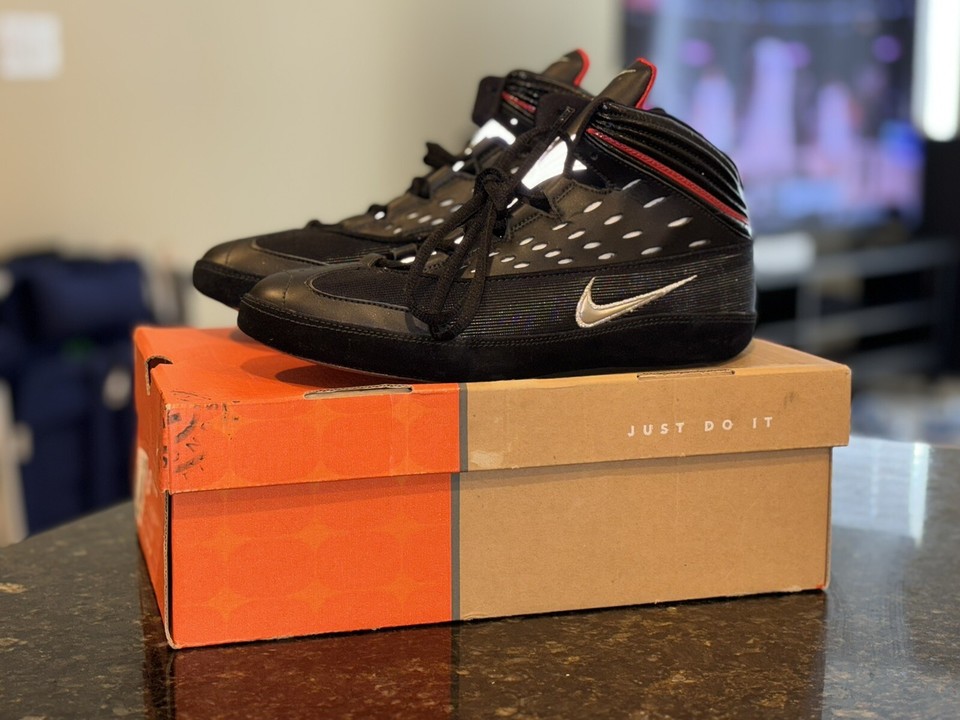 2003 Nike Cary Kolat Speed Wrestling Shoes Black/Red Size 8.5 | eBay