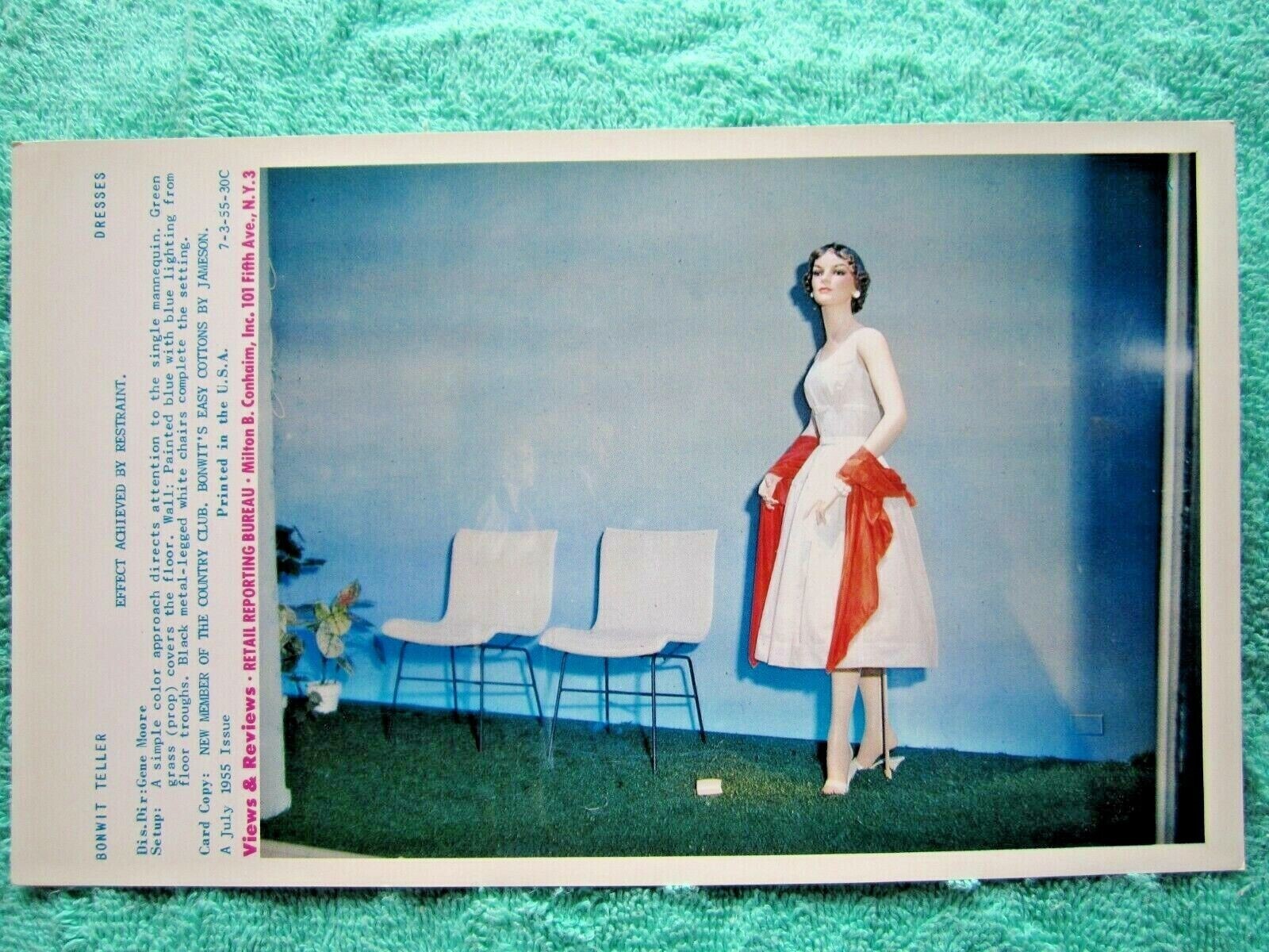 1955 BONWIT TELLER STORE WINDOW DISPLAY COTTONS BY JAMESON PHOTOGRAPH ...