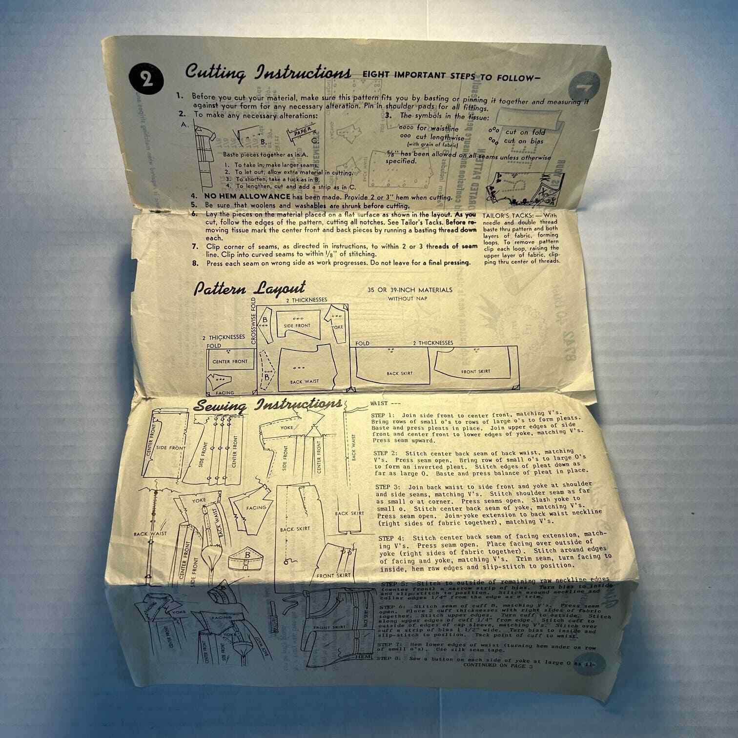 Sew Rite Vintage Mail Order Pattern #8742 Maternity Ensemble Sz 40 Bust ...