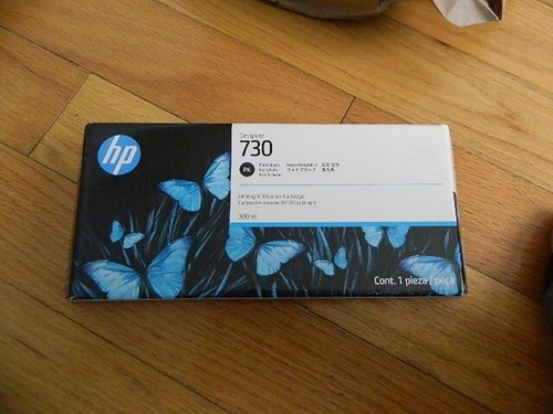 11-2025 GENUINE HP #730 PHOTO BLACK 300ml CARTRIDGE P2V73A DESIGNJET ...