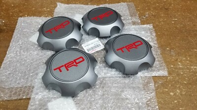 Toyota TRD Matte Gray Center Cap Set Tacoma 4Runner FJ Cruiser PTR20 ...