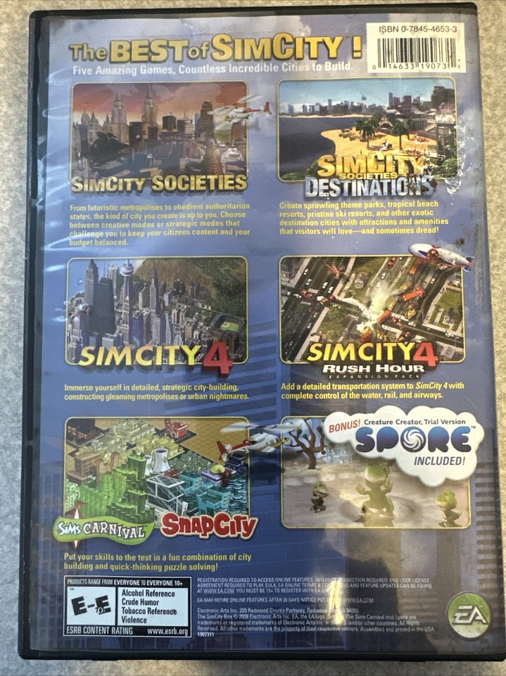 SimCity Box (PC, 2008) 14633190731| eBay